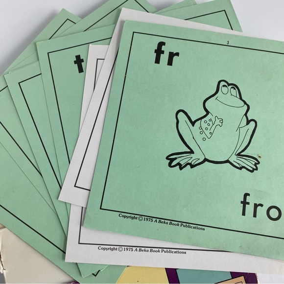 Abeka | Other | Vintage Abeka Books Basic Phonics Flashcards | Poshmark